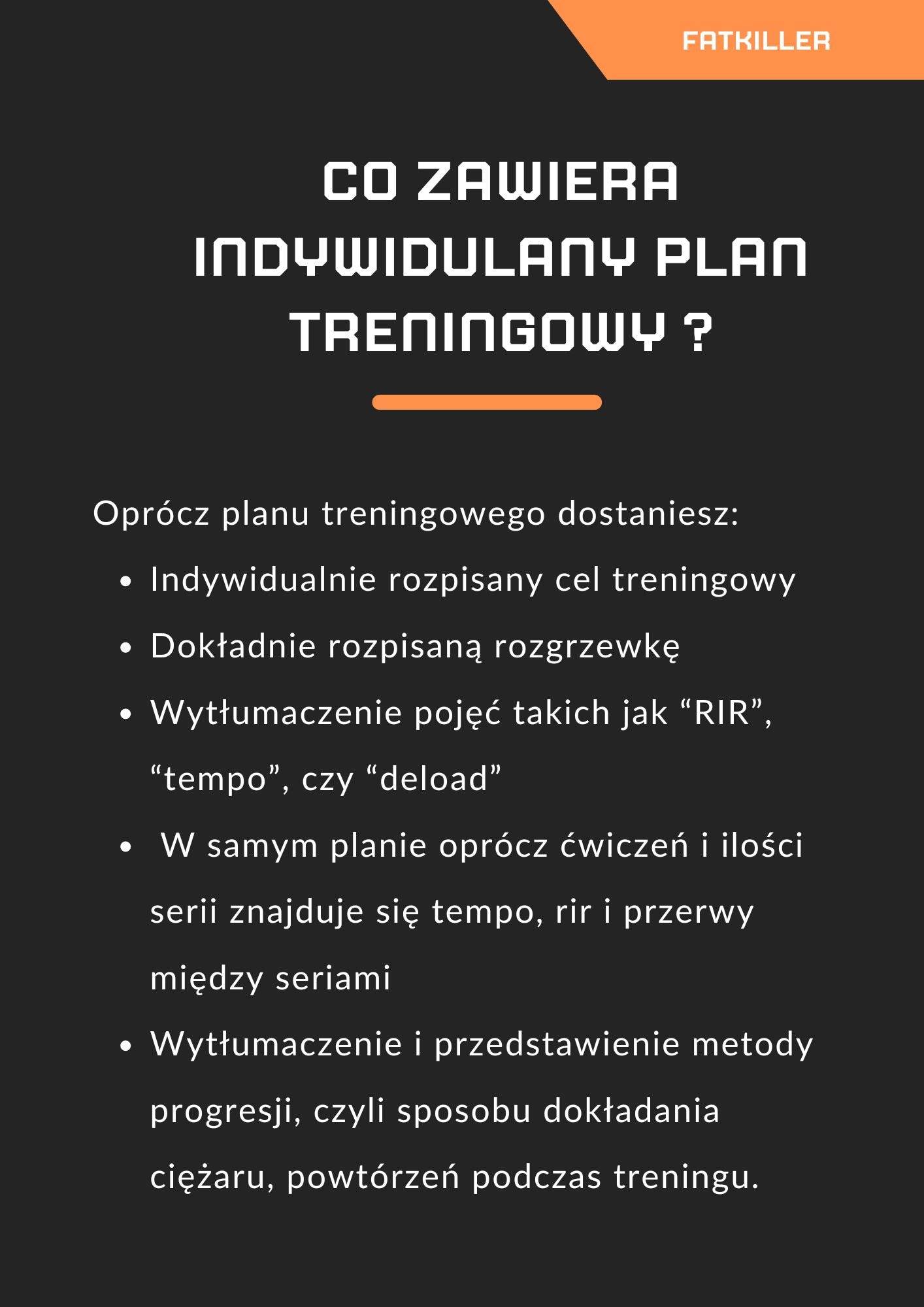 Indywidualny Plan Treningowy – Twój Cel, Nasz Plan – FATKILLER